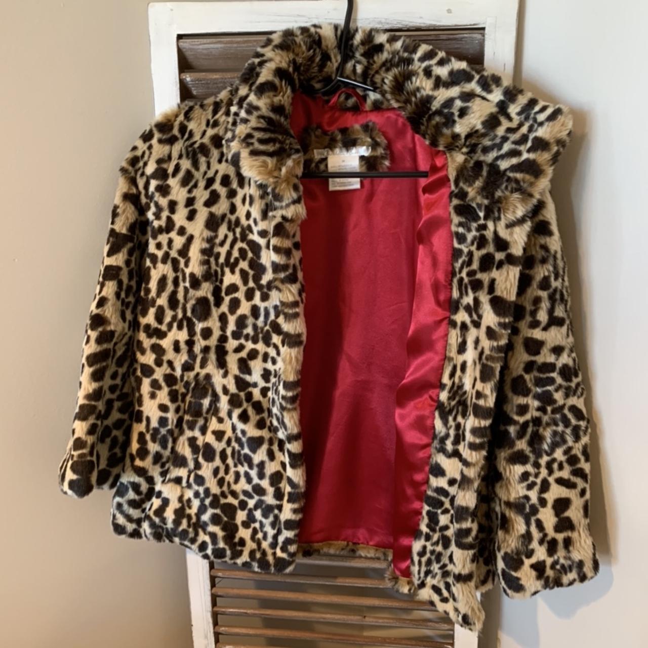 Fuzzy Charlotte Russe cheetah jacket size medium - Depop