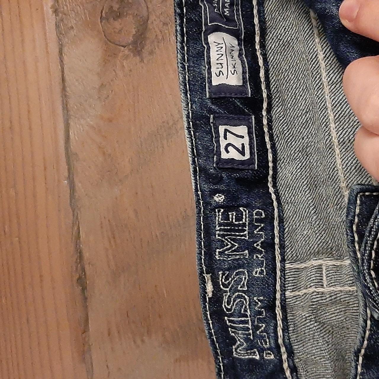 Miss Me Skinny Jeans Size 07 As Is Slight Freying Depop