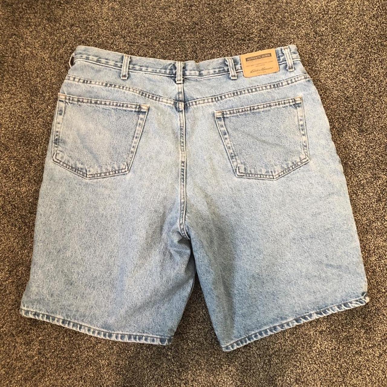 Eddie Bauer Men's Navy and Blue Shorts | Depop
