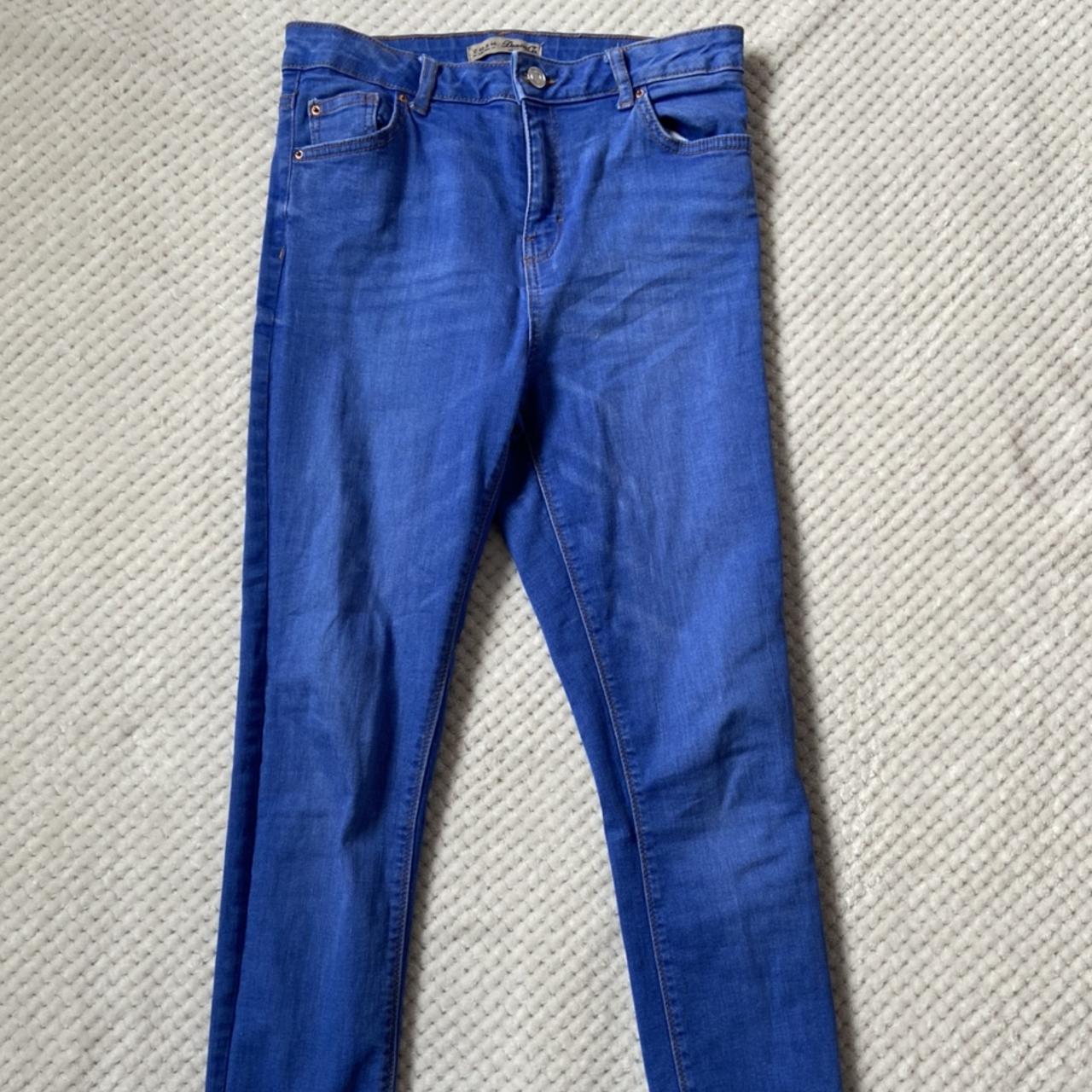 Primark blue skinny jeans UK size 12 No... - Depop