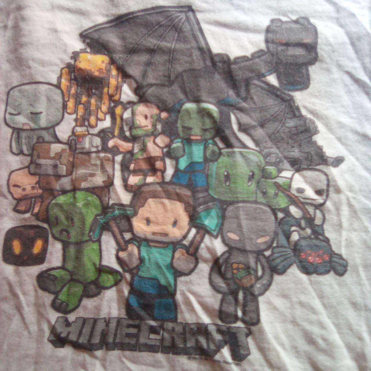 Adorable chibi minecraft shirt! Features Steve and... - Depop