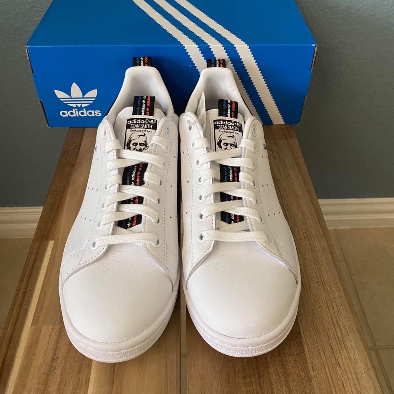 Adidas Stan Smith Men’s Shoes Size 12 Classic White... - Depop