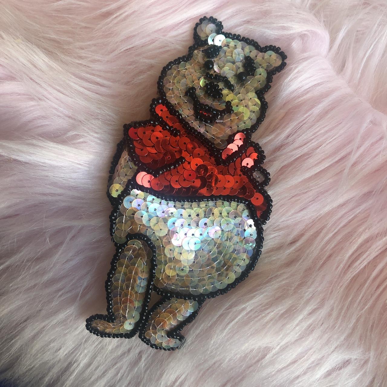 Pooh patch! Sequins & beaded so rad! Such a cute... - Depop