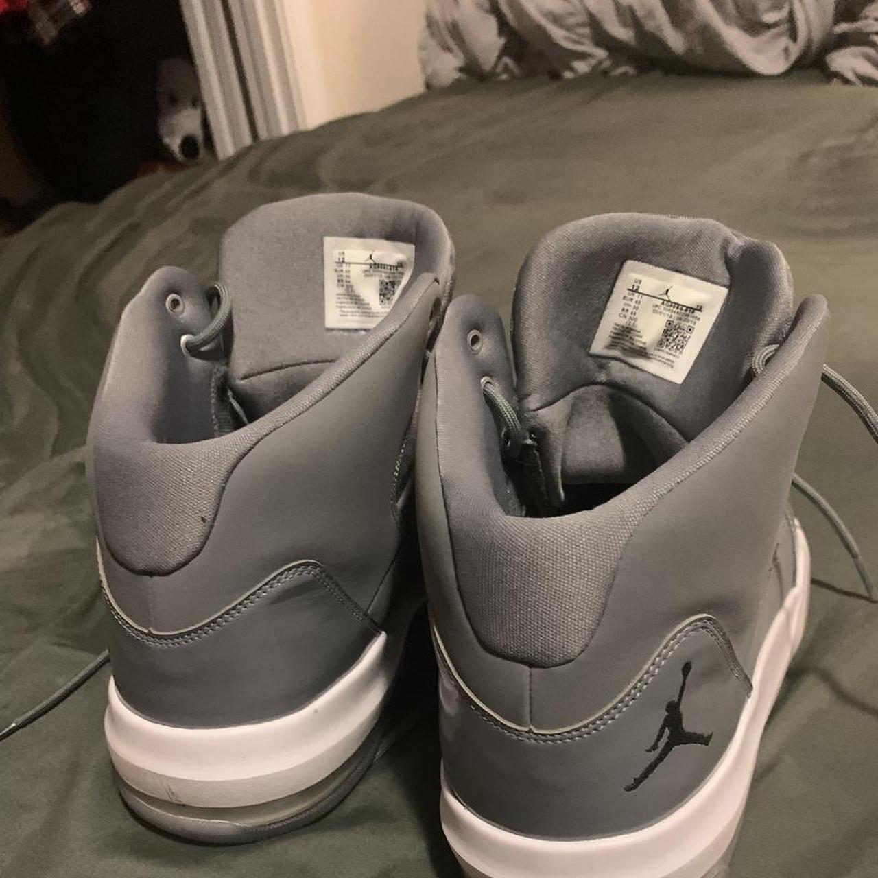 GREY JORDAN BASKETBALL SHOES!!!!!! Great condition... - Depop