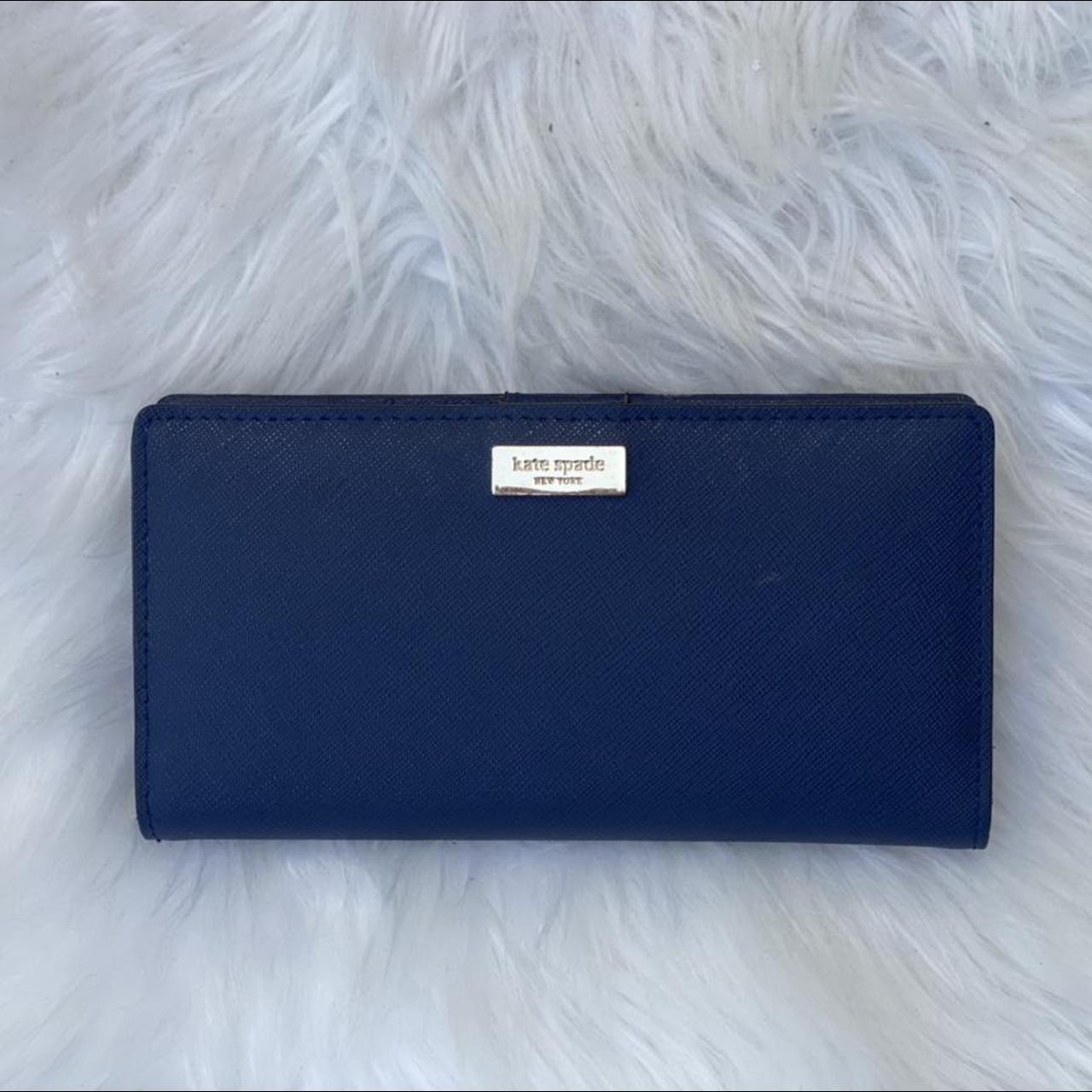 This is a dark blue wallet thats really good... - Depop