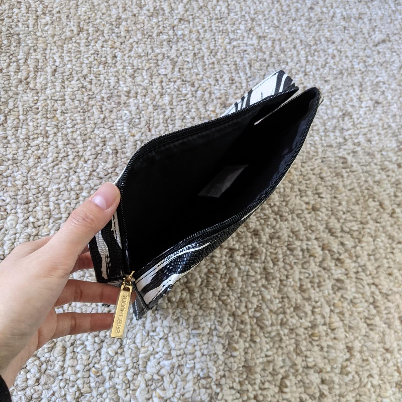 Estee Lauder Zebra Pattern Makeup/Cosmetics Travel... - Depop