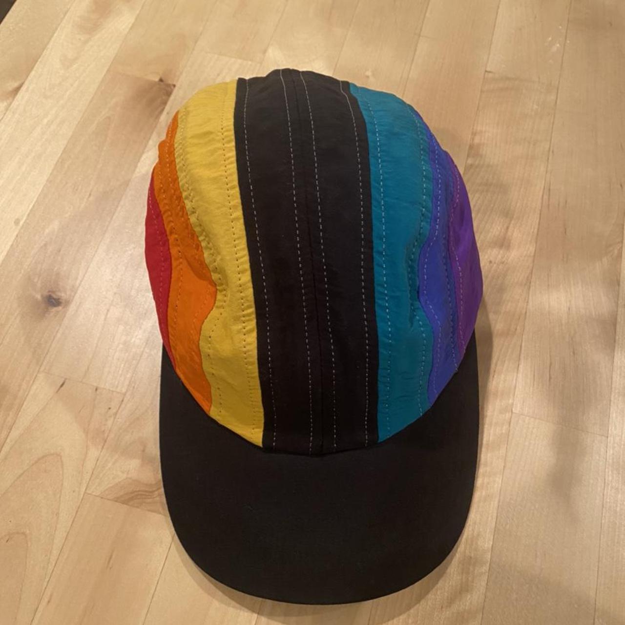 Bianca Chandon Rainbow 8 Panel Hat Custom 8-panel... - Depop
