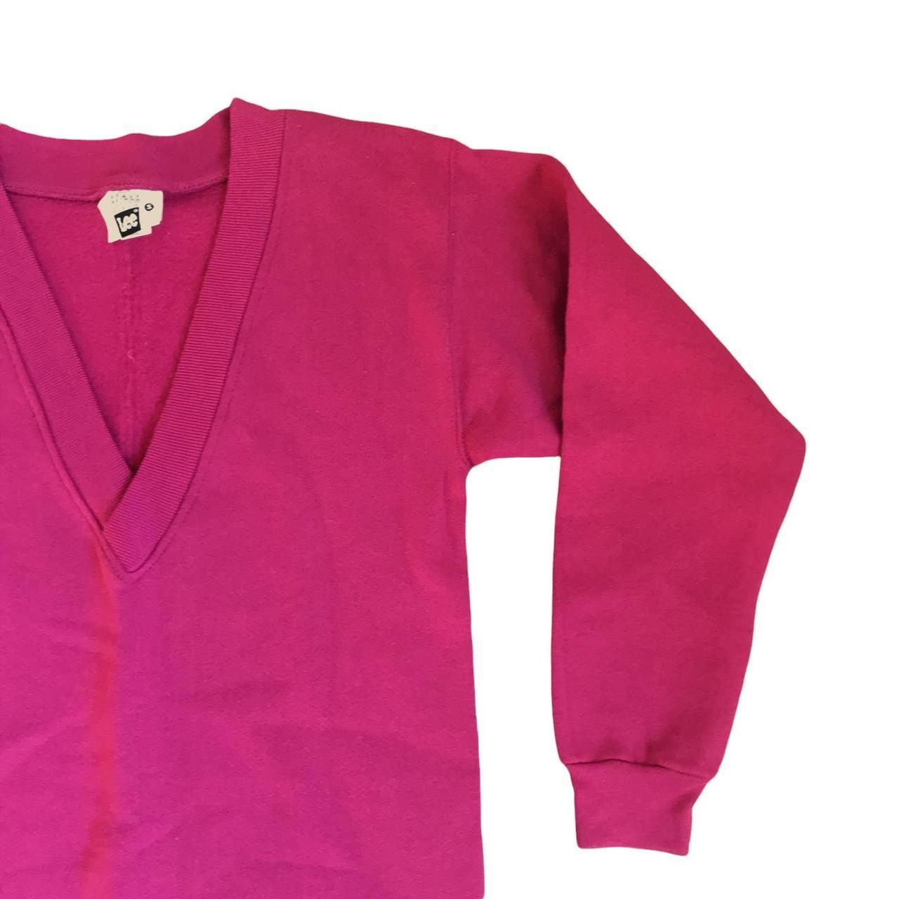 1990s VTG LEE Heavyweight Cotton Blend Deep V-neck... - Depop