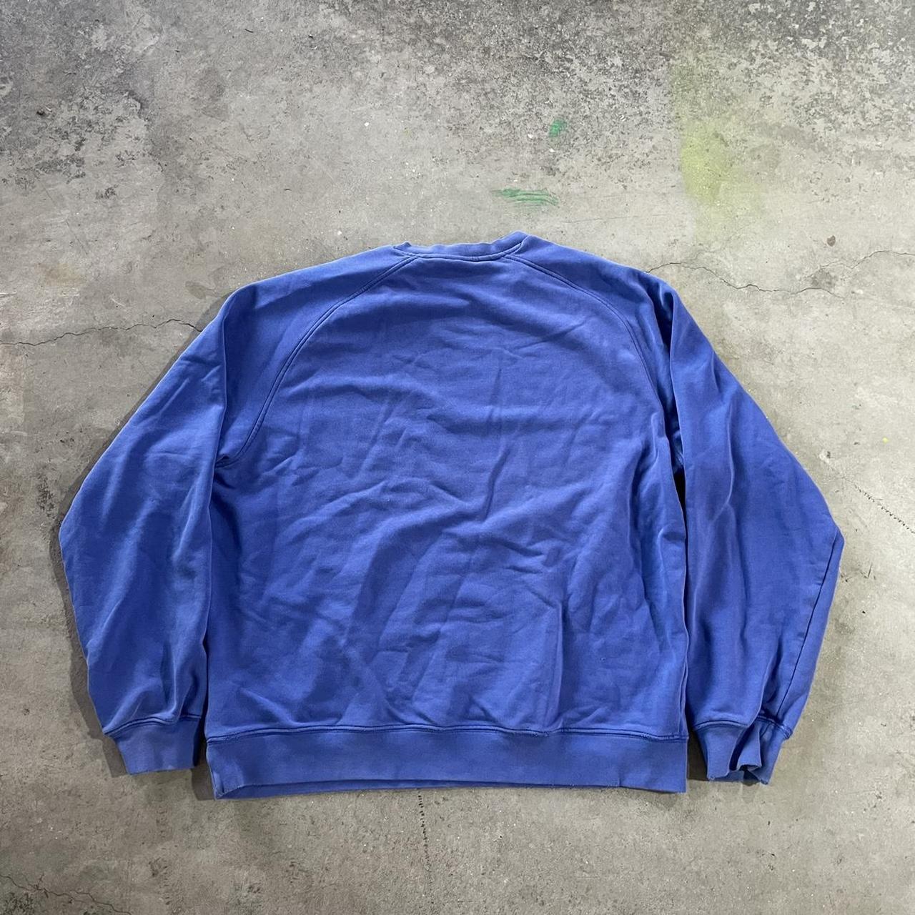 Vintage 2000s Faded Sky Blue Nike Crewneck Size... - Depop