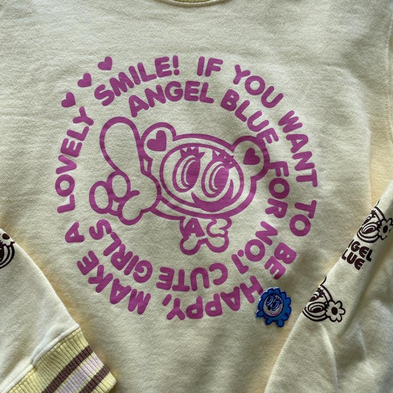 authentic angel blue sweatshirt!! soooo adorable and... - Depop