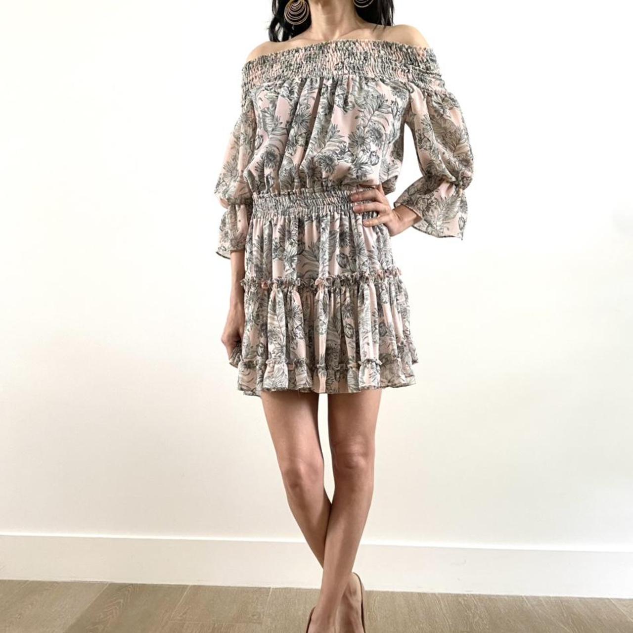 Beautiful off the shoulder Misa dress. Size small.... - Depop