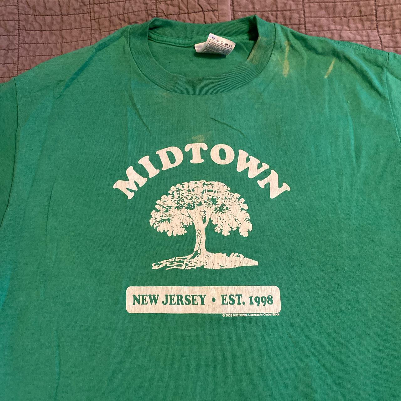 Midtown pop punk merch size medium Small bleach... - Depop