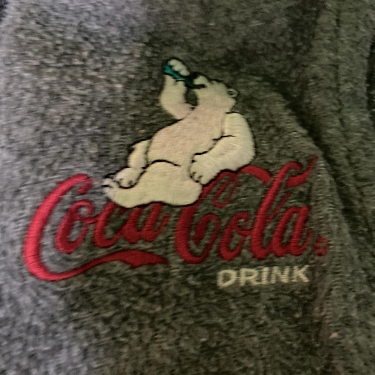 Coca-Cola Men's Grey and Red Joggers-tracksuits | Depop