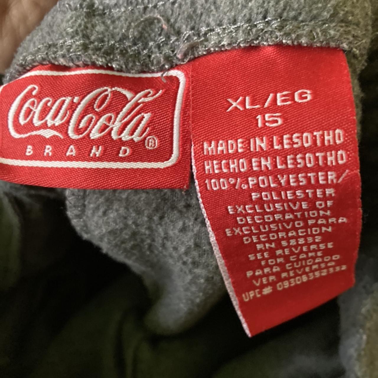 Coca-Cola Men's Grey and Red Joggers-tracksuits | Depop