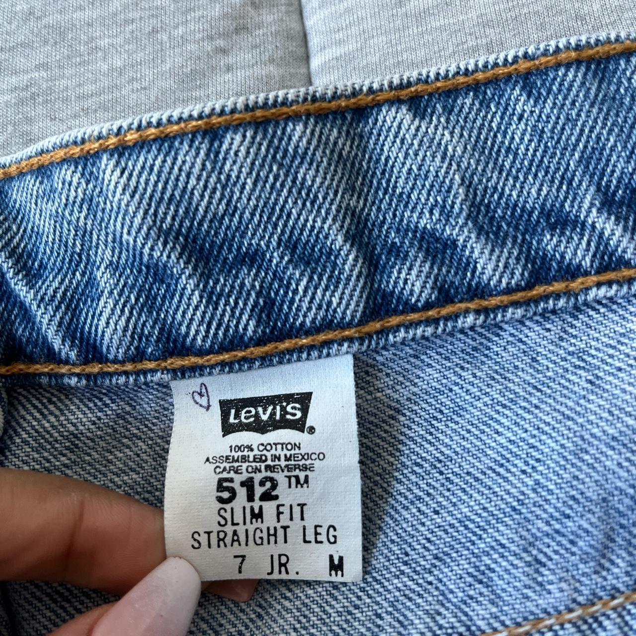 Medium/ low rise Levi’s 512 Slim fit/ straight leg... - Depop