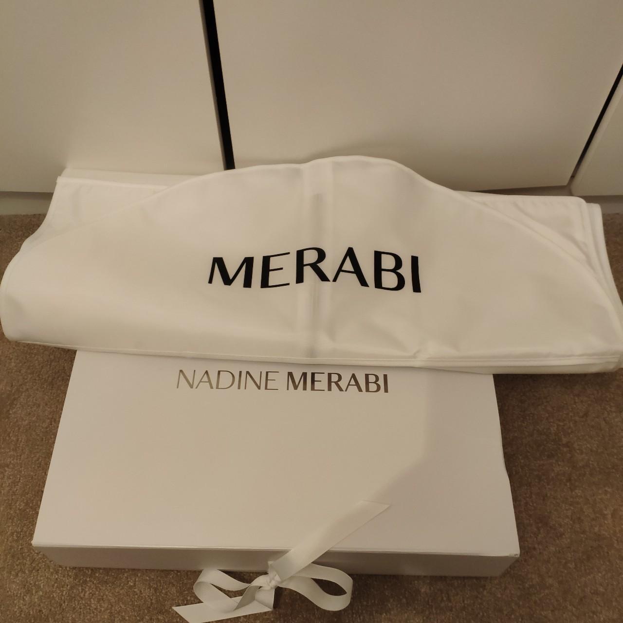 Nadine Merabi Talia white sequin dress size M.... - Depop