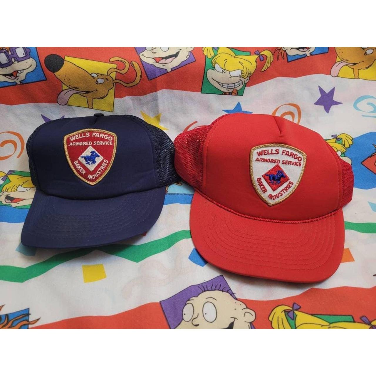 Two Vintage 70s 80s big patch Wells Fargo Armored... - Depop