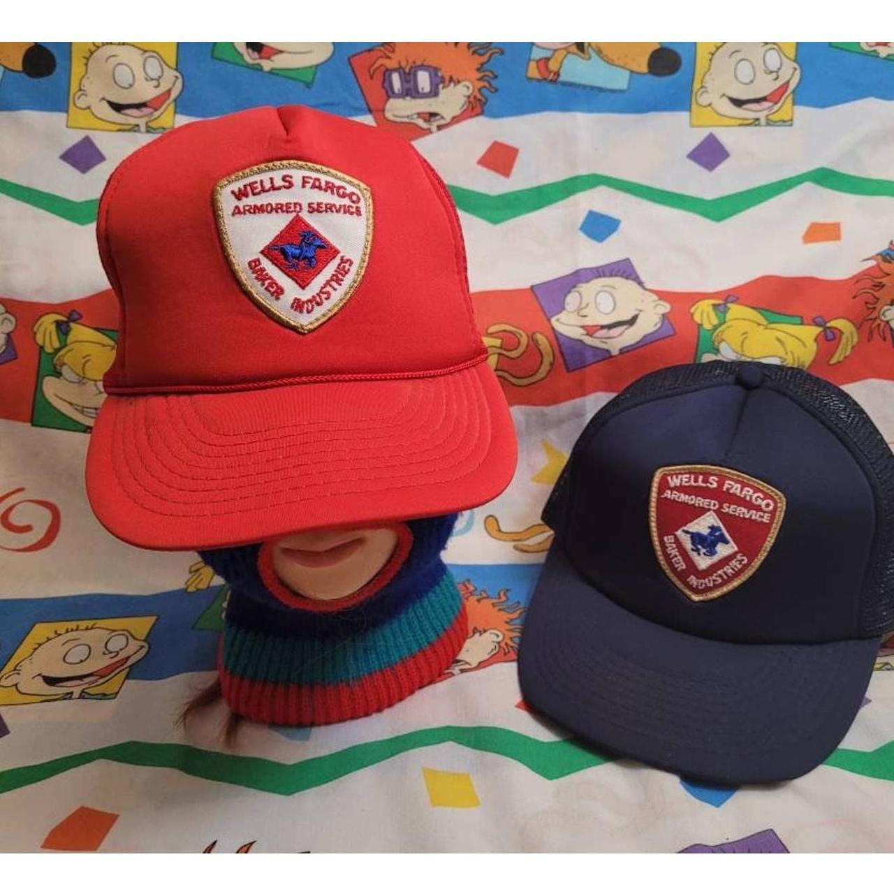 Two Vintage 70s 80s big patch Wells Fargo Armored... - Depop