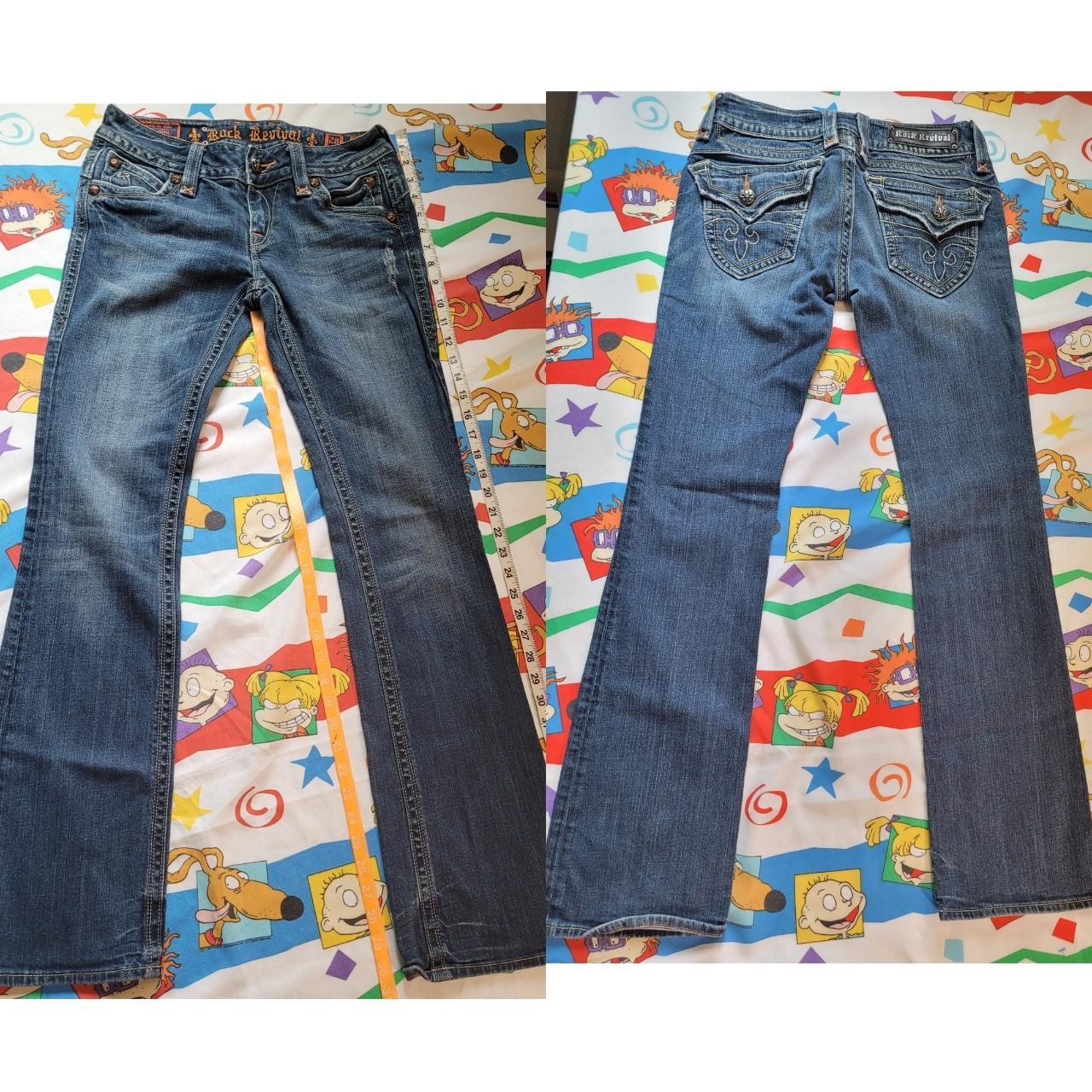 Rock Revival Bootcut Denim Jeans Sz 28 Depop