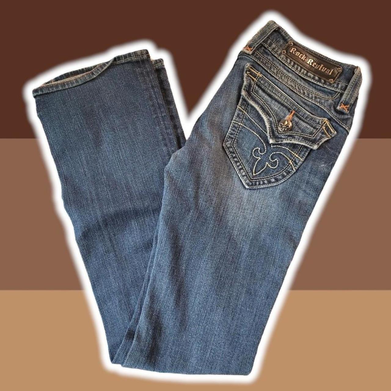 Rock Revival bootcut denim jeans sz 28 ... - Depop