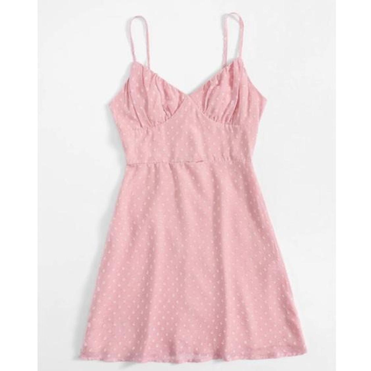 super cute shein pink mini dress!! perfect for... - Depop