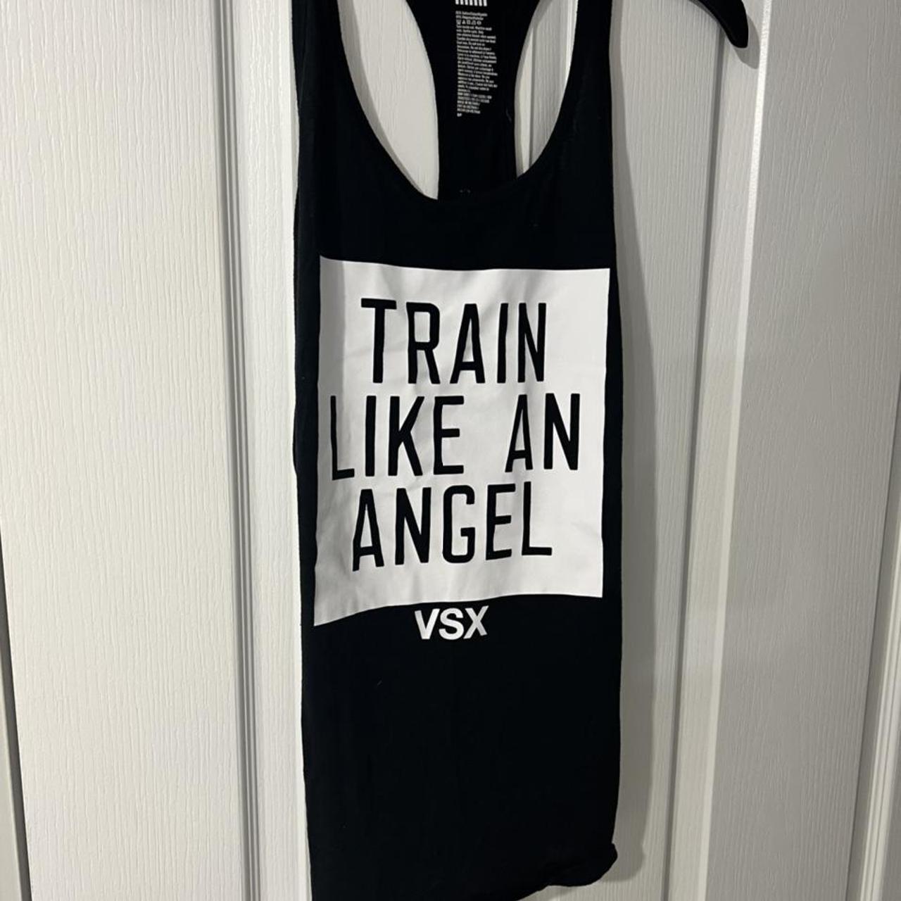 Victoria’s Secret slogan gym tank top racer back.... - Depop