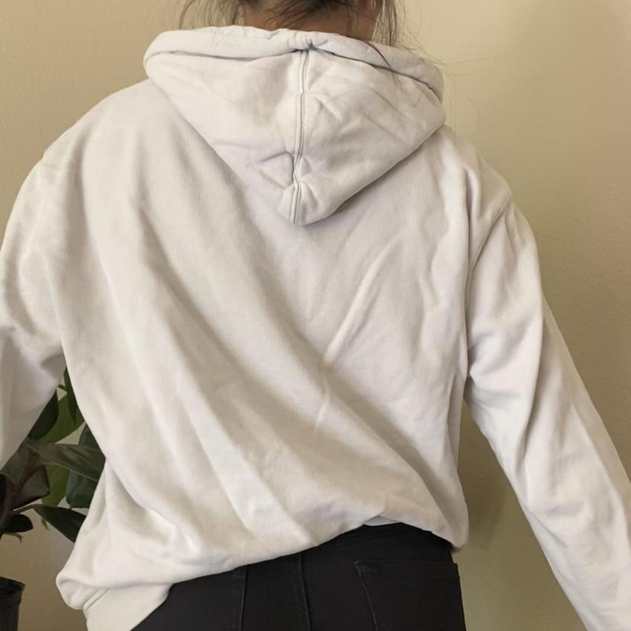 Topshop Men's White and Cream Hoodie | Depop