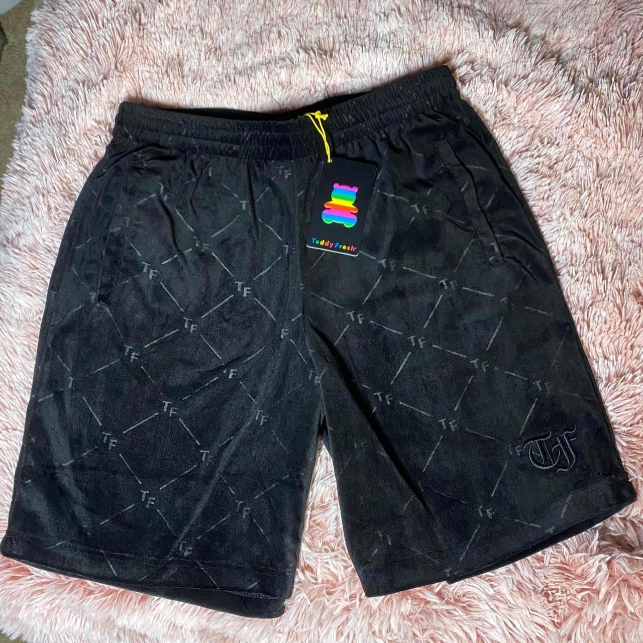 NWT Teddy Fresh DEBOSS VELOUR SHORTS Size Men’s... - Depop
