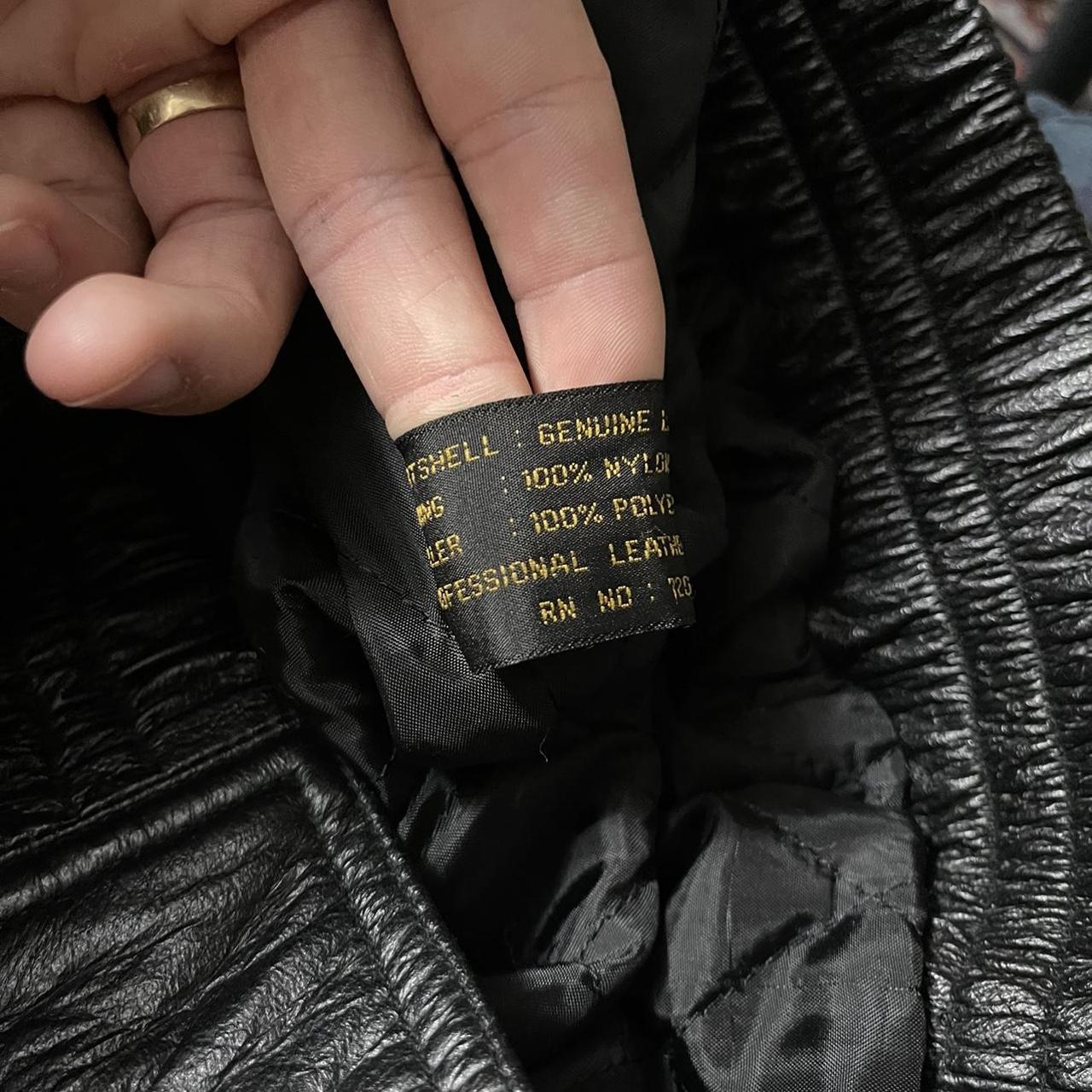 90s Adler Leather Motorcycle Jacket... - Depop