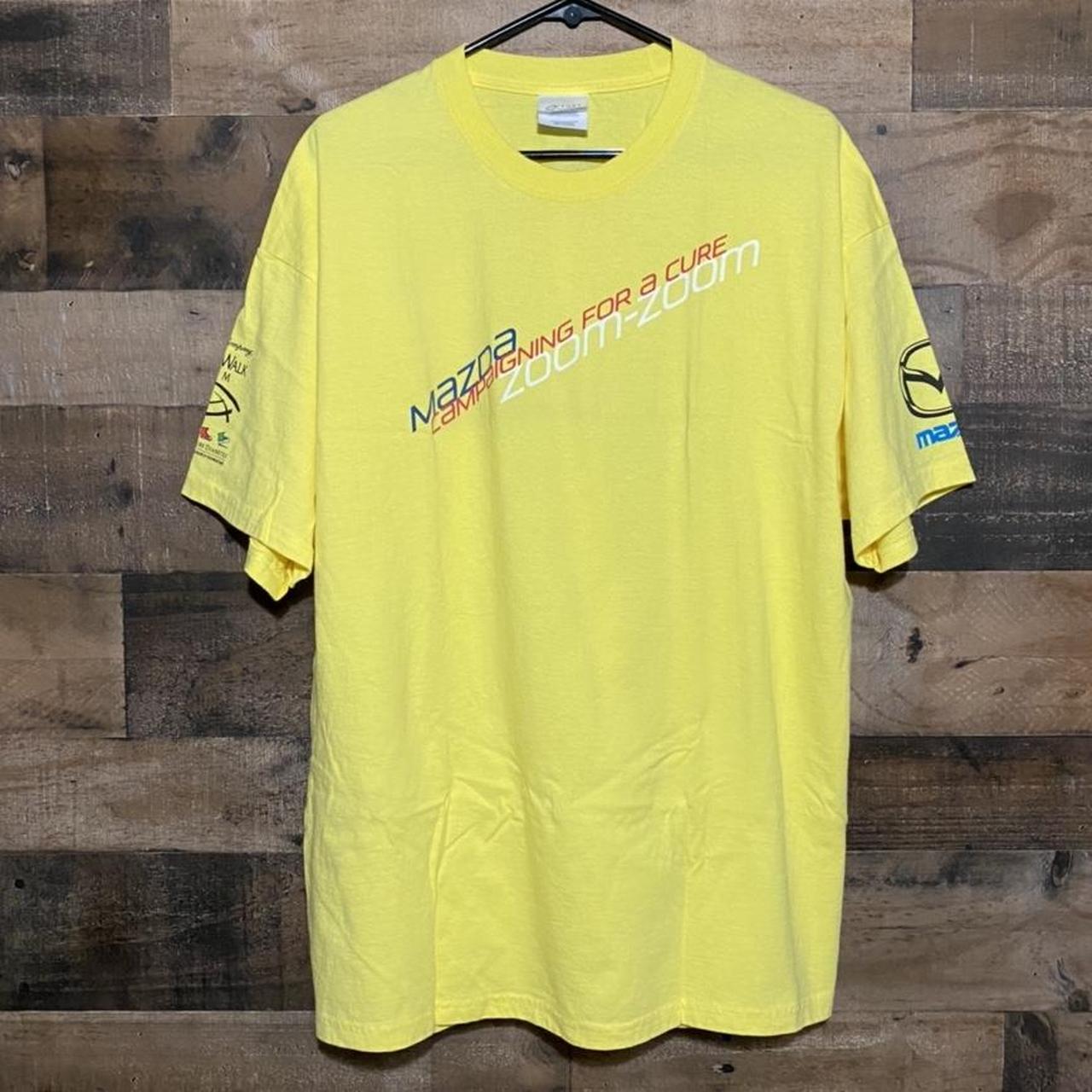 Mazda Zoom Zoom Double Sided Vintage Y2K T -Shirt... - Depop
