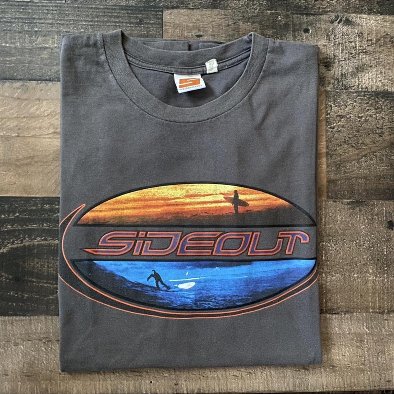 Vintage Sideout Surf Beach T-Shirt Size XL -... - Depop