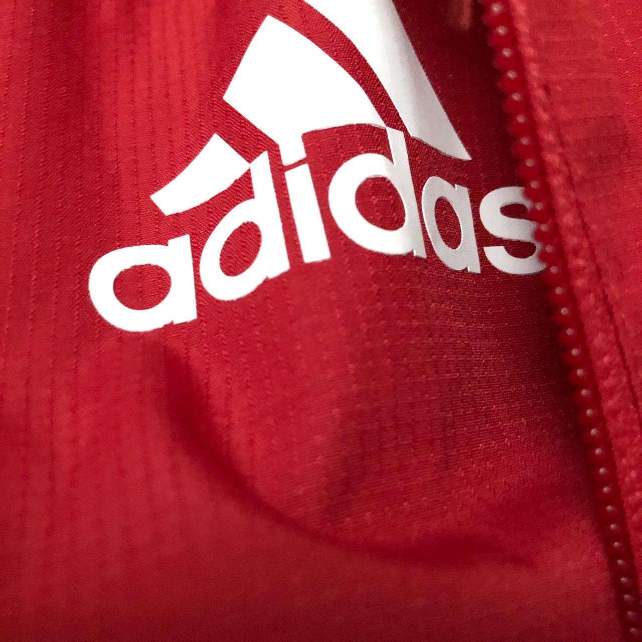 Adidas Men's Red Jacket | Depop