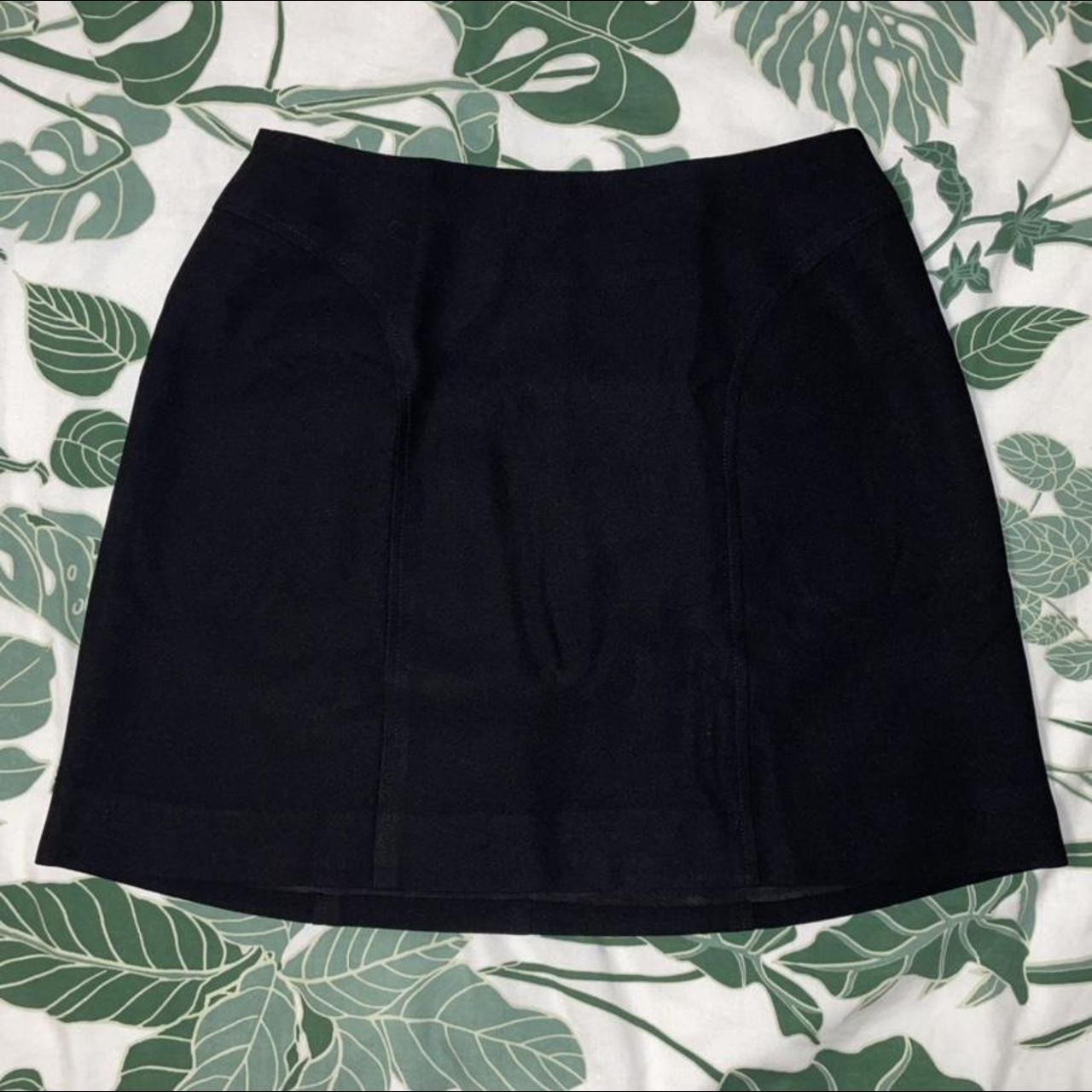 Vintage black Bebe mini skirt 26 inch waist 15 inch... - Depop