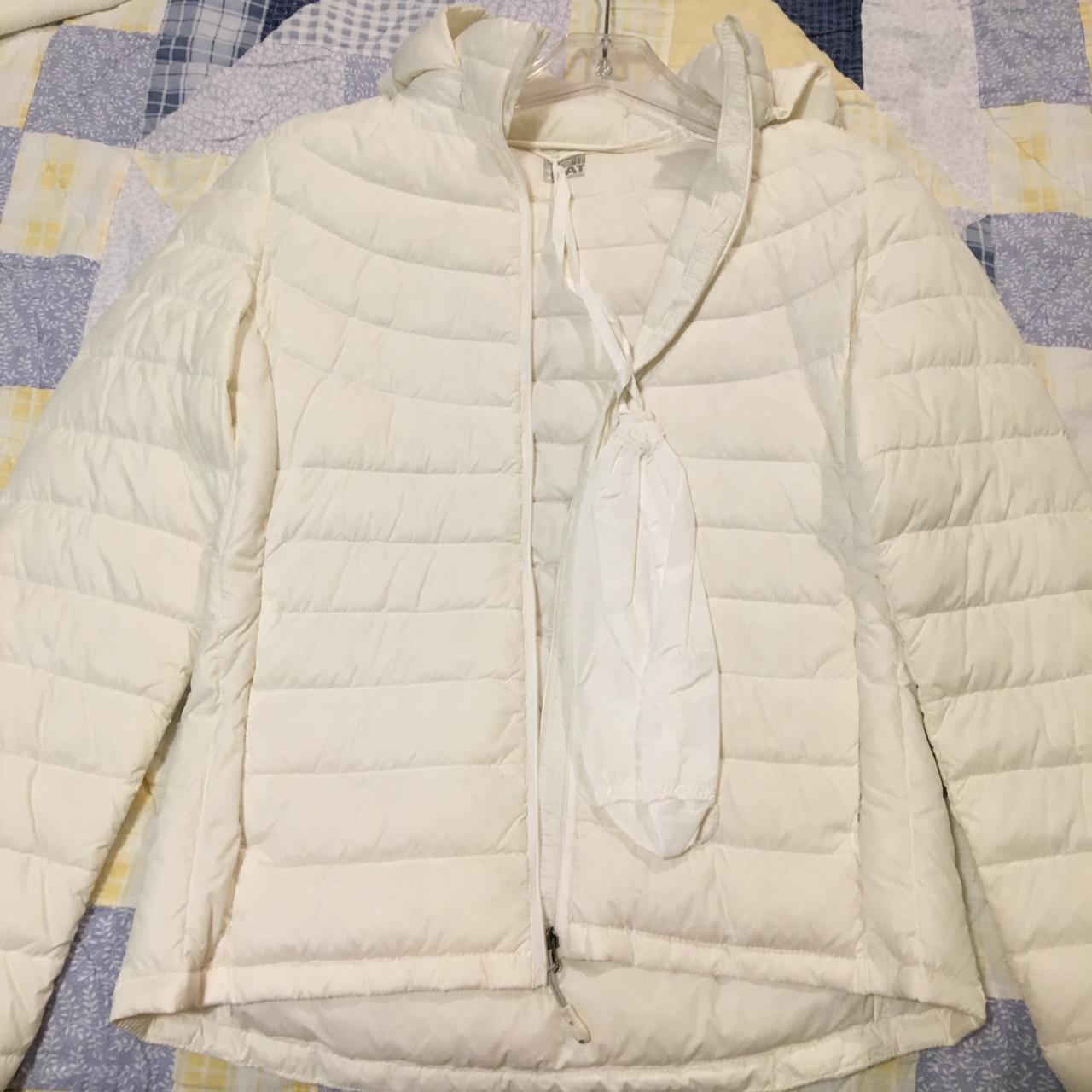 Weightless white puffer jacket from Weatherproof.... | Depop