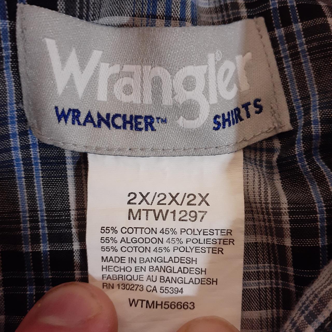 Wrangler Men's Blue Shirt | Depop