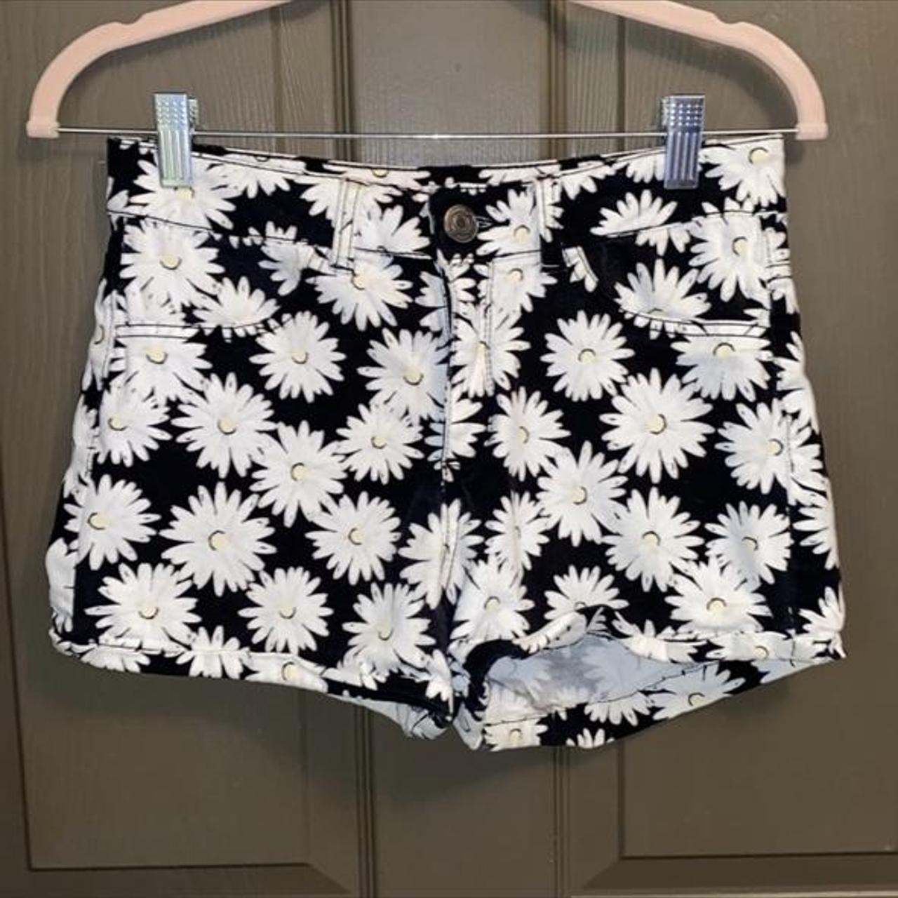 SO daisy high-waisted shorts great condition! very... - Depop