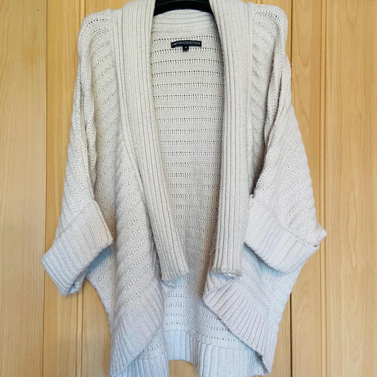 Cream oversized knit cardigan Brand: M&S (Limited... - Depop