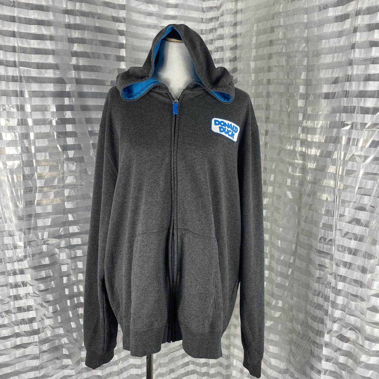 Disney Donald Duck Hooded Zip Up Jacket - Depop