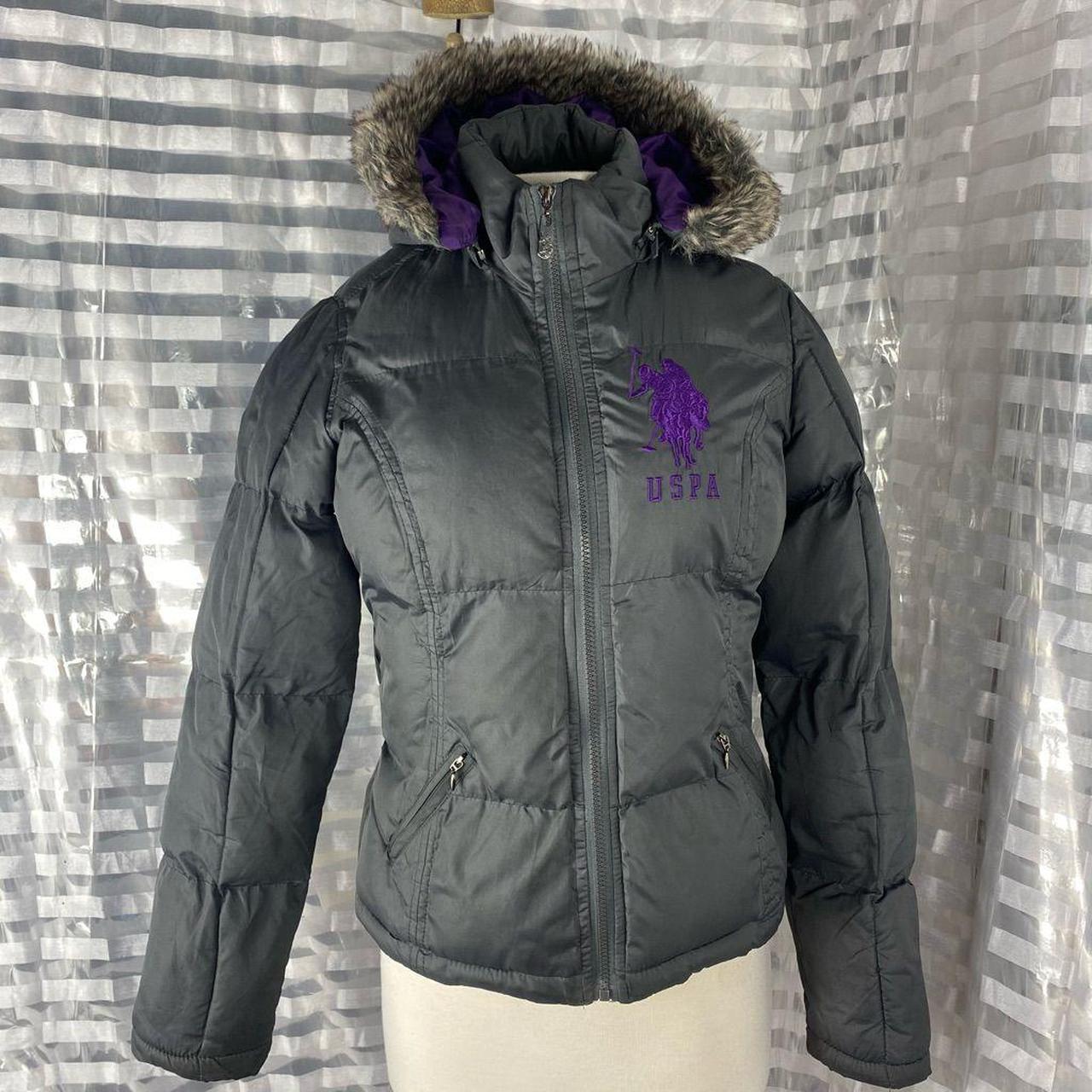 Hooded fur lined completely detachable full zip up... - Depop