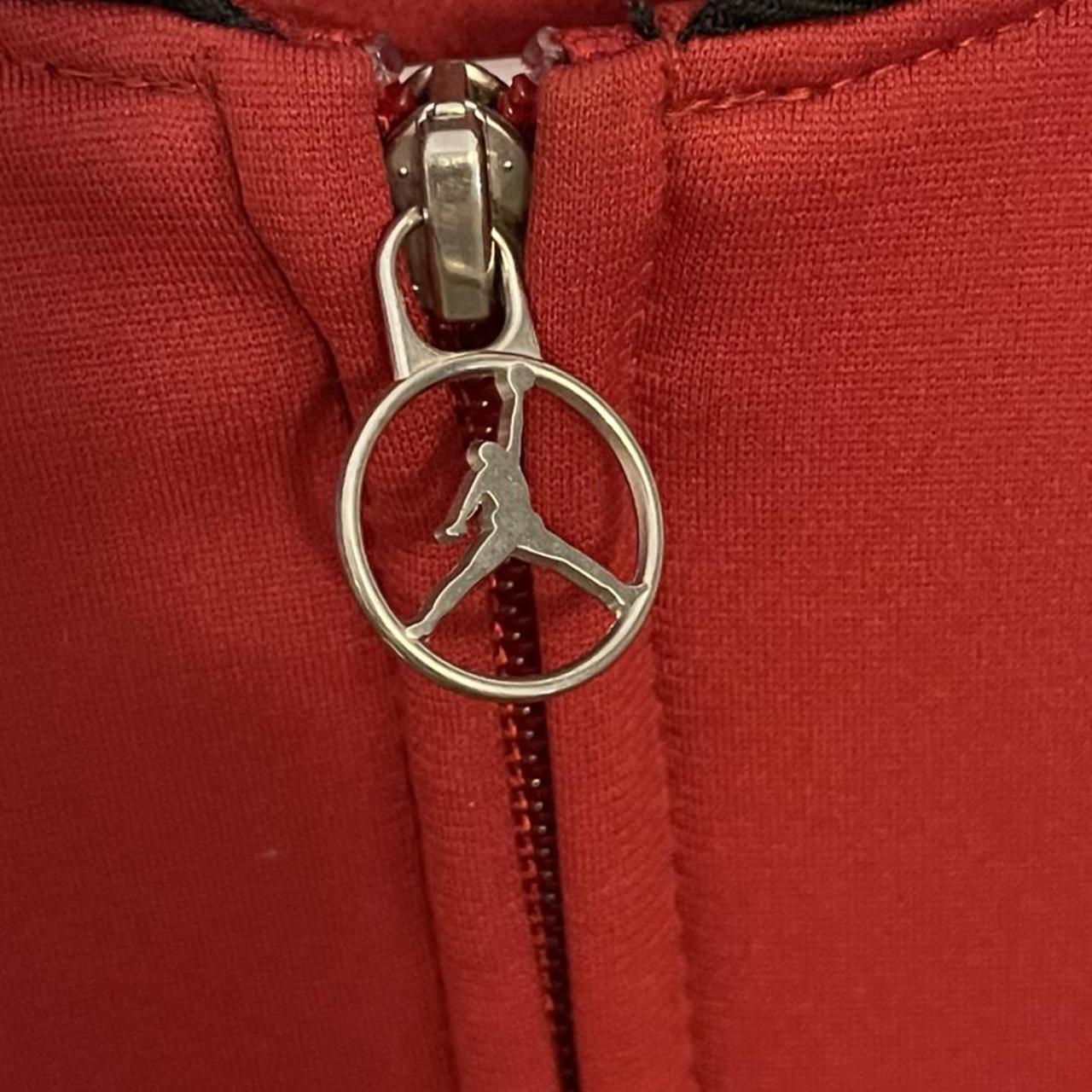 Air Jordan zip up sweatshirt with logo detail on... - Depop