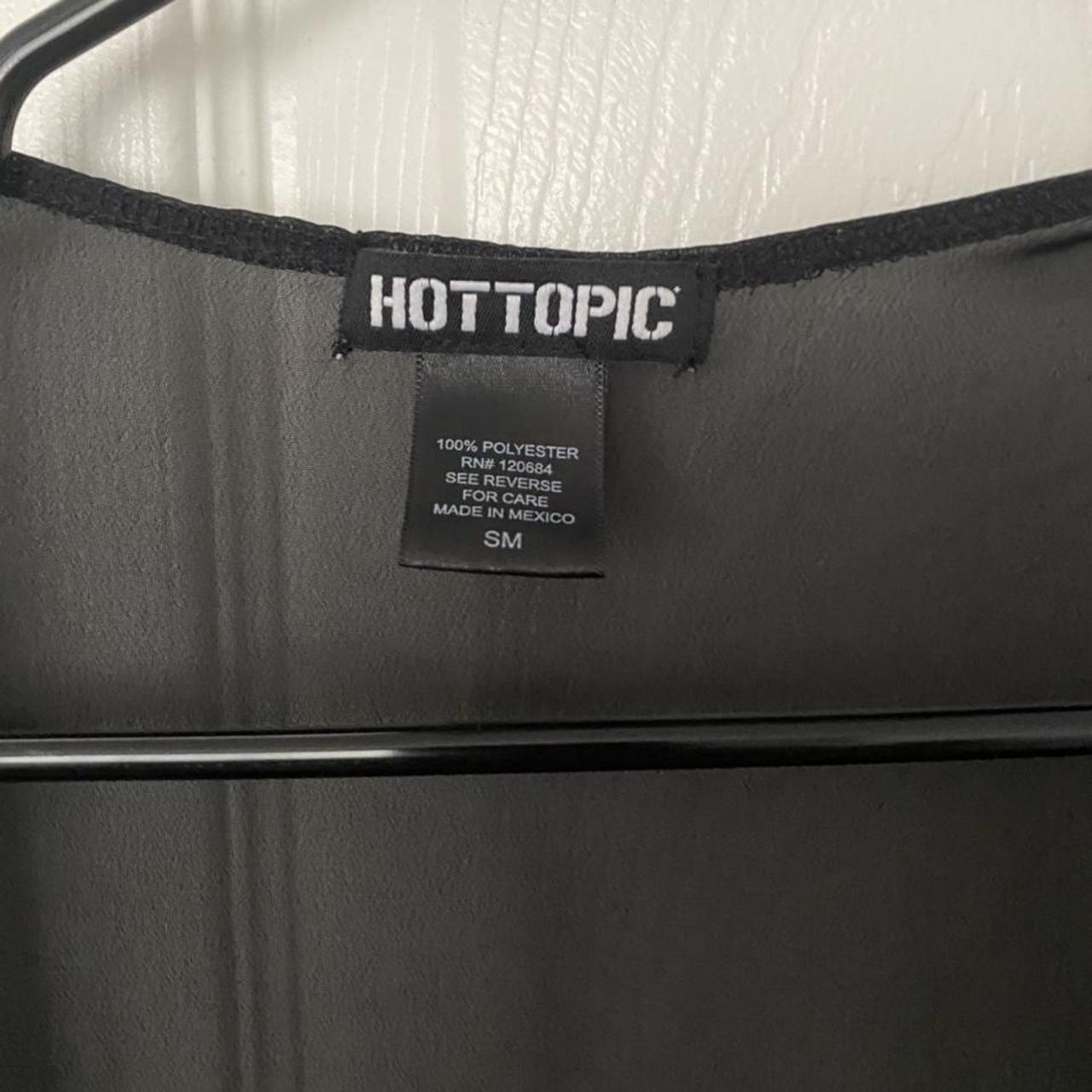 Hot topic lace kimono Worn once Lace is torn bc I... - Depop