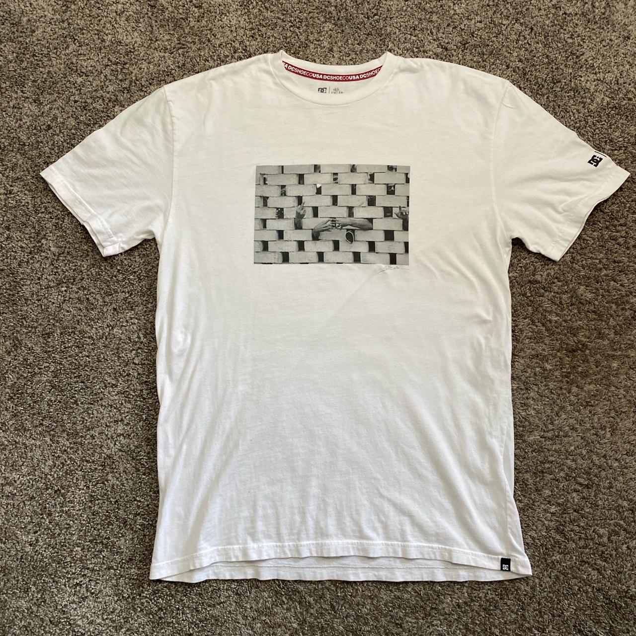 DC Shoes Wes Kremer shirt White shirt with... - Depop