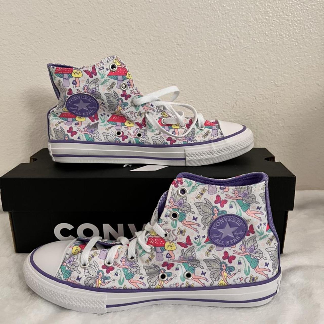 CONVERSE HI FAIRY AND MUSHROOM Never been worn... - Depop