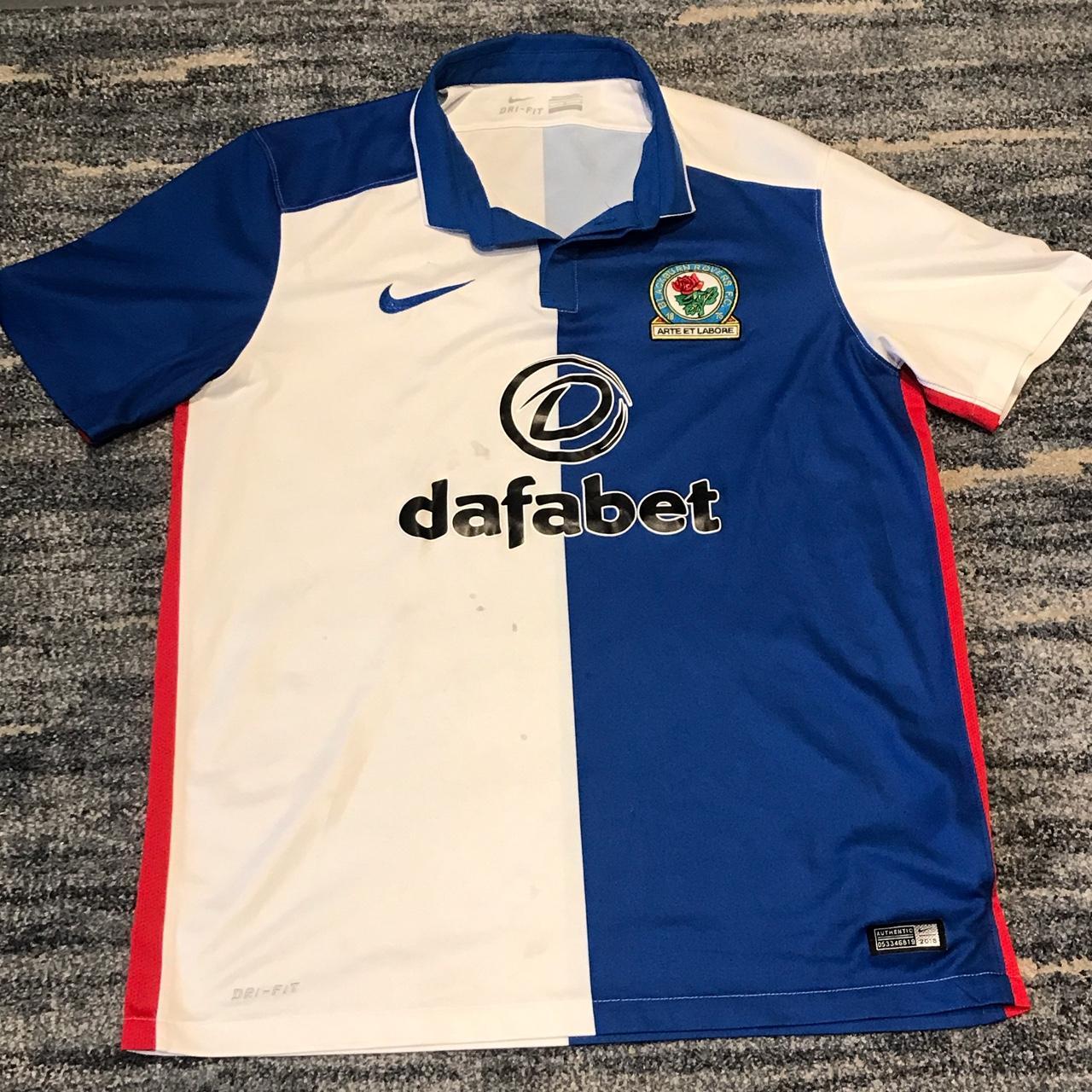 Blackburn Rovers Nike Home Shirt Size Large A few... - Depop