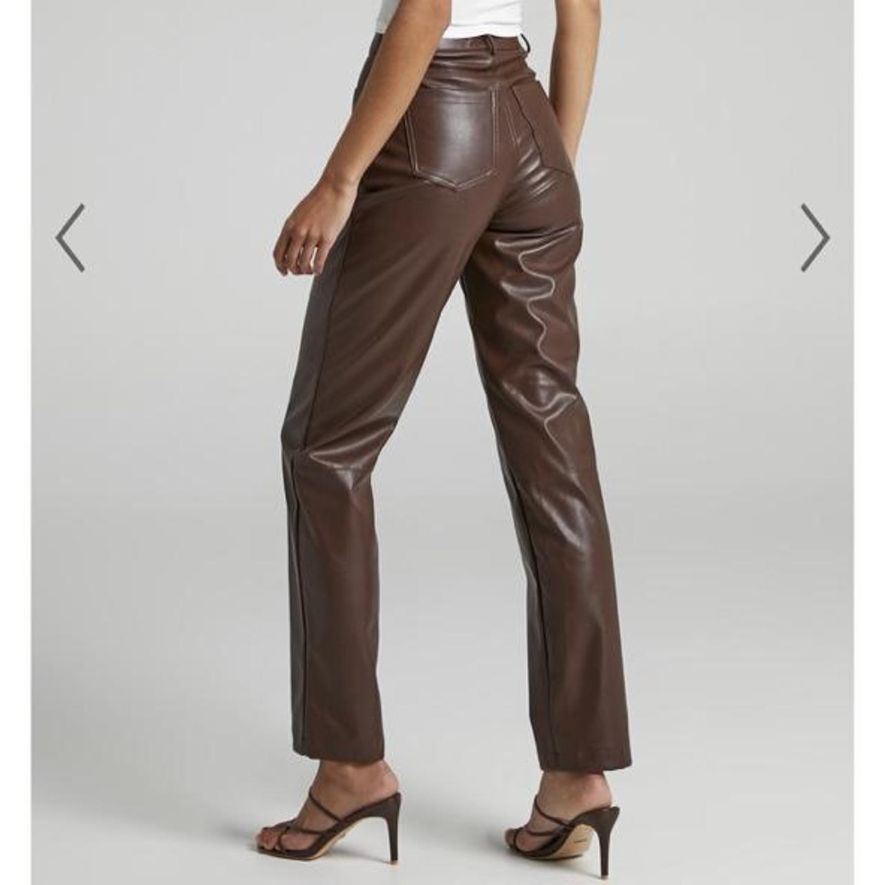 SHOWPO DILYENNE HIGH WAIST STRAIGHT LEG FAUX LEATHER... - Depop SHOWPO DILYENNE HIGH WAIST STRAIGHT LEG FAUX LEATHER... - Depop