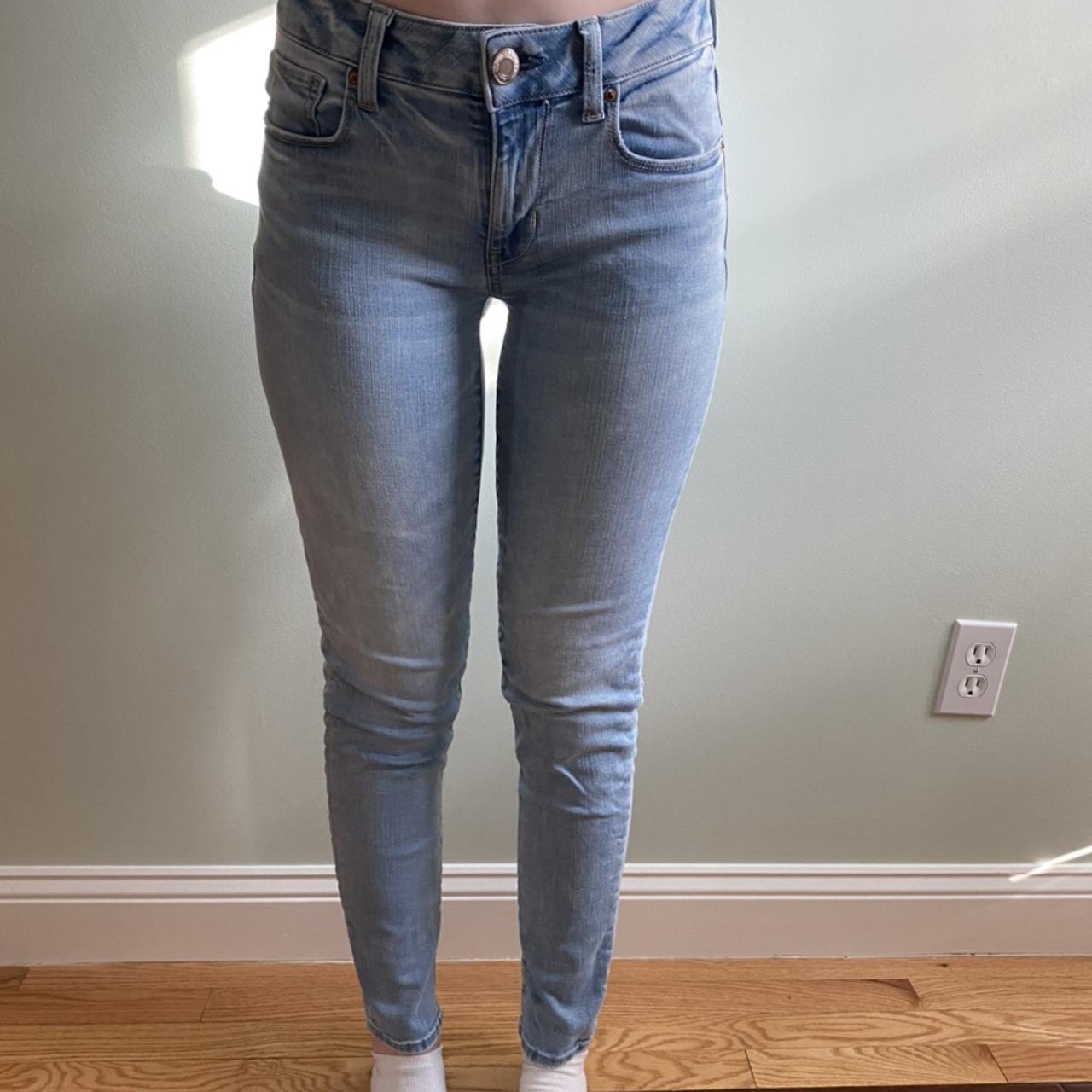 American Eagle Super Stretch Skinny Jeans Size 0 Depop