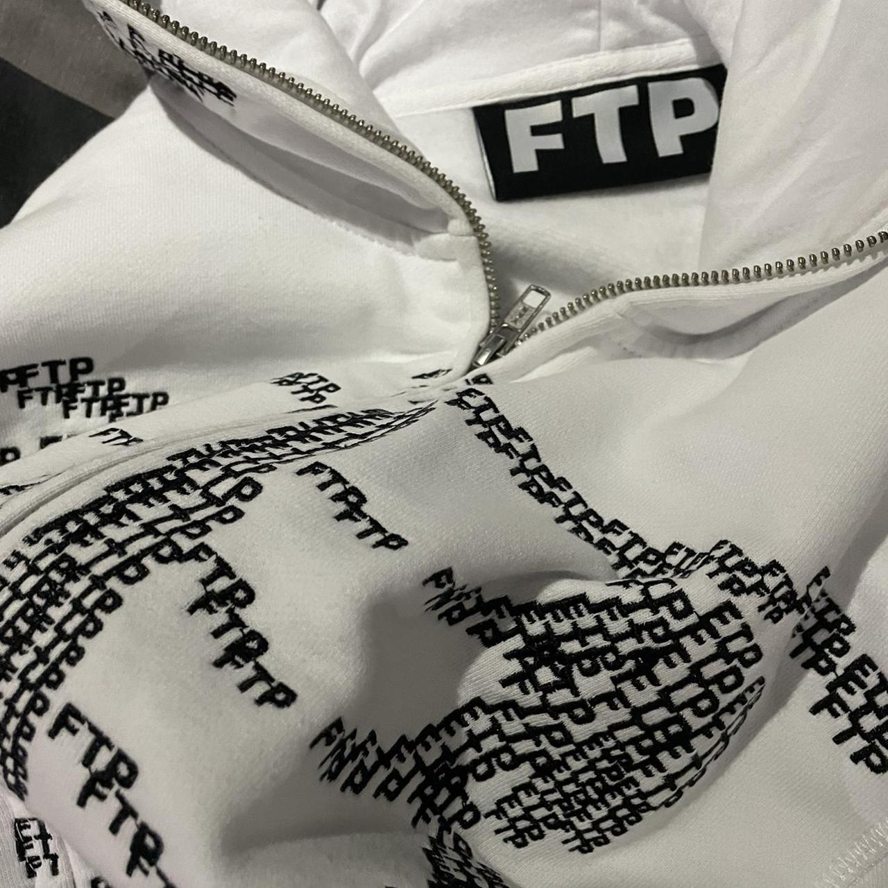 OFFERS IF NOT TOO LOW FTP white Skeleton zip up... - Depop