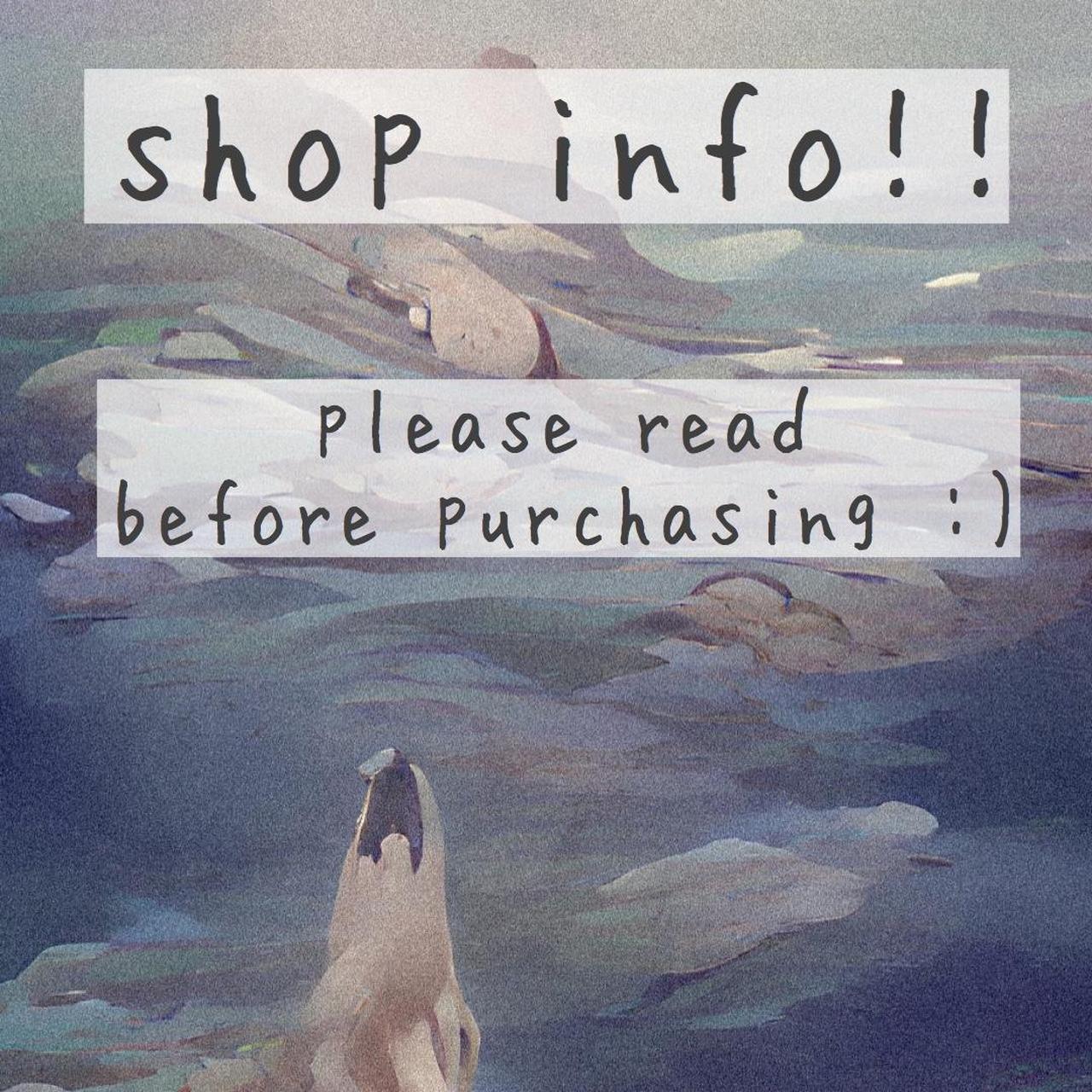 shop info!! p.s. open to offers but no lowballing... - Depop