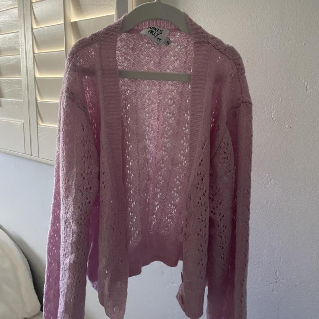 princess polly pink knit sweater! perfect for... - Depop