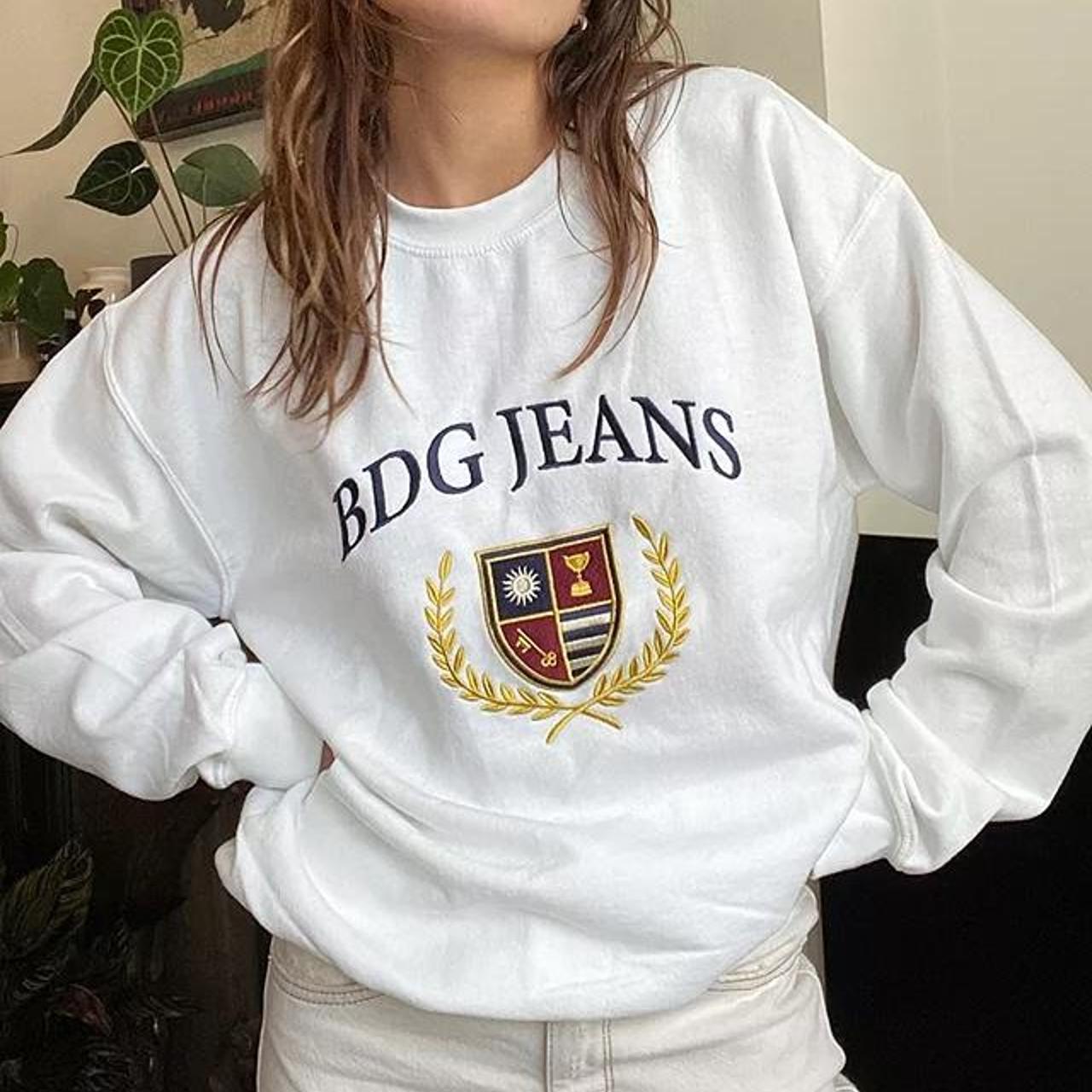 bdg embroidered crest sweatshirt #29 - Depop